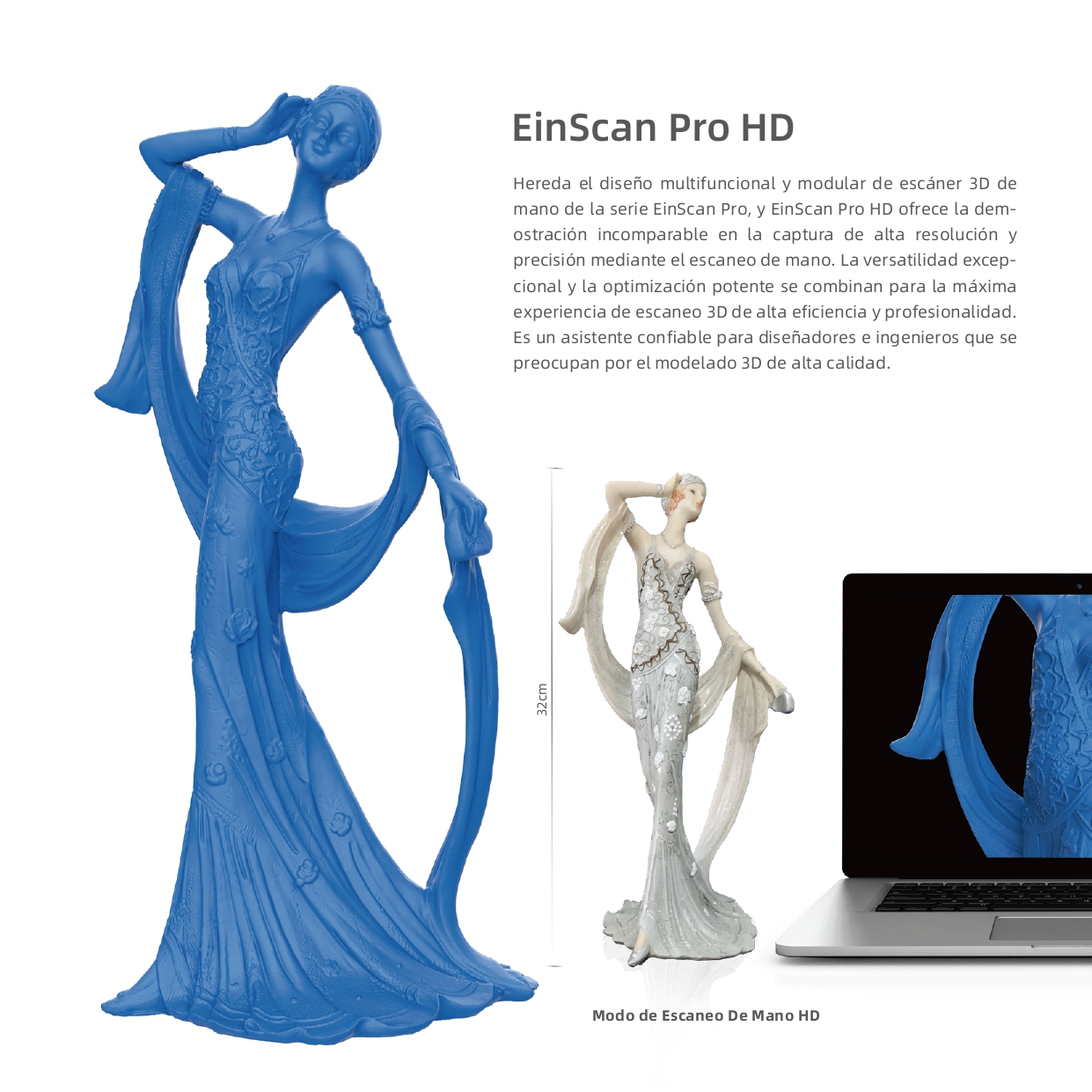 Escaner manual EinScan Pro HD Shining3D: ESCANERES 3D: : Bstar3D ...